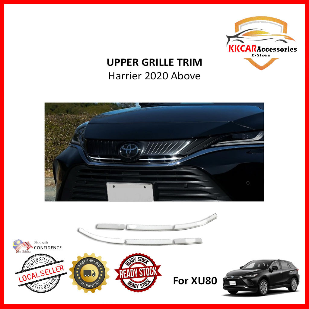 Toyota Harrier XU80 2020 Front Upper Grille Chrome Trim Lining Garnish ...