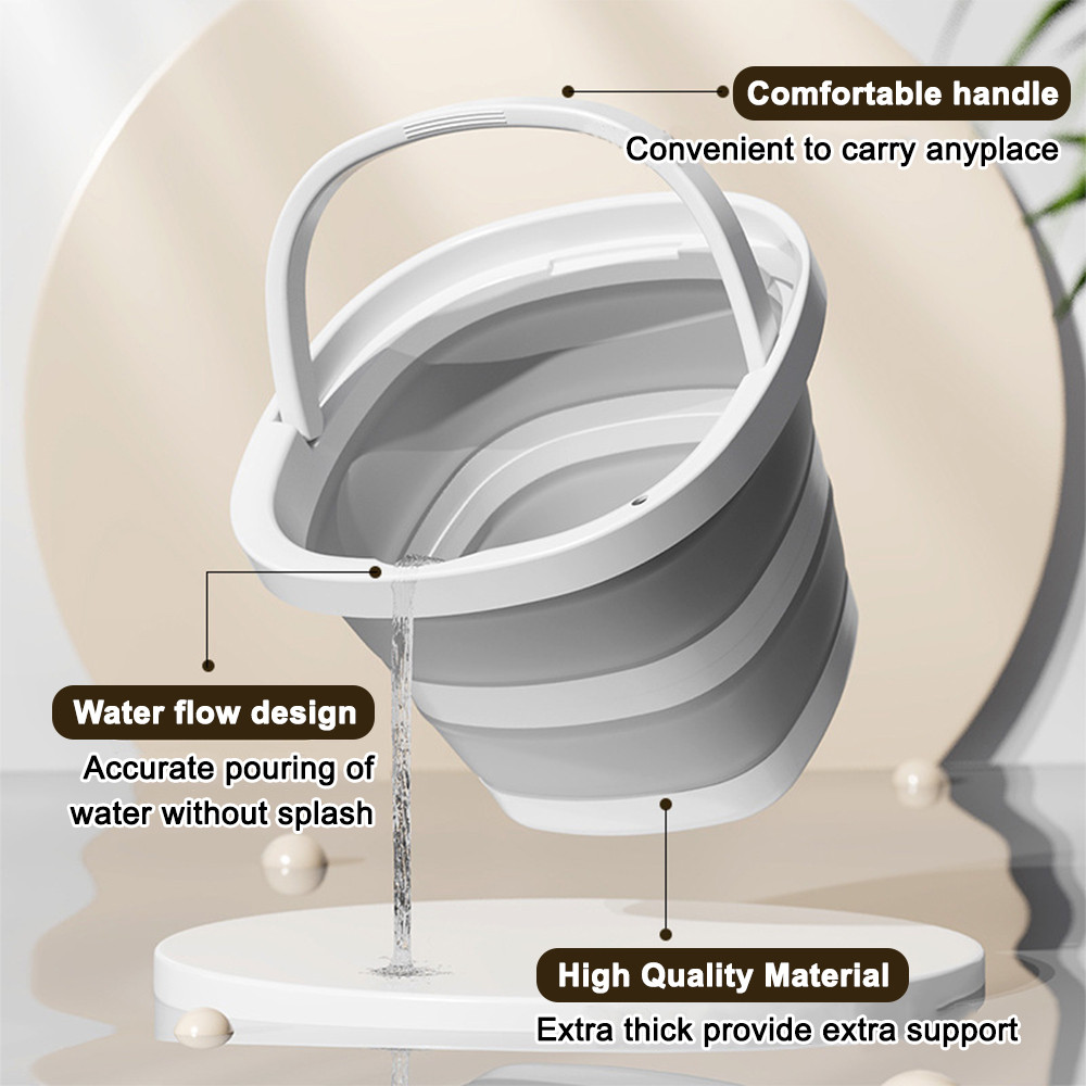 [5L/10L] Worthbuy Portable Square Bucket Foldable Wash Basin Water ...
