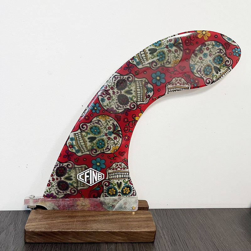 Hot-selling 33cm Surfboard Tail Fin Retro Board Fiberglass Tail Fin Red ...