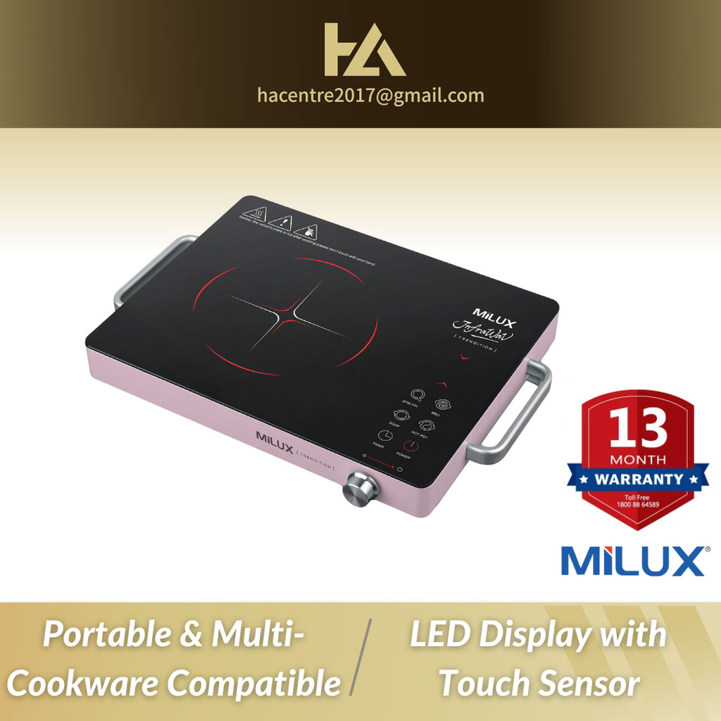 Milux Portable Infrared Cooker MIR2200P (3 Colour Variation) | Shopee ...