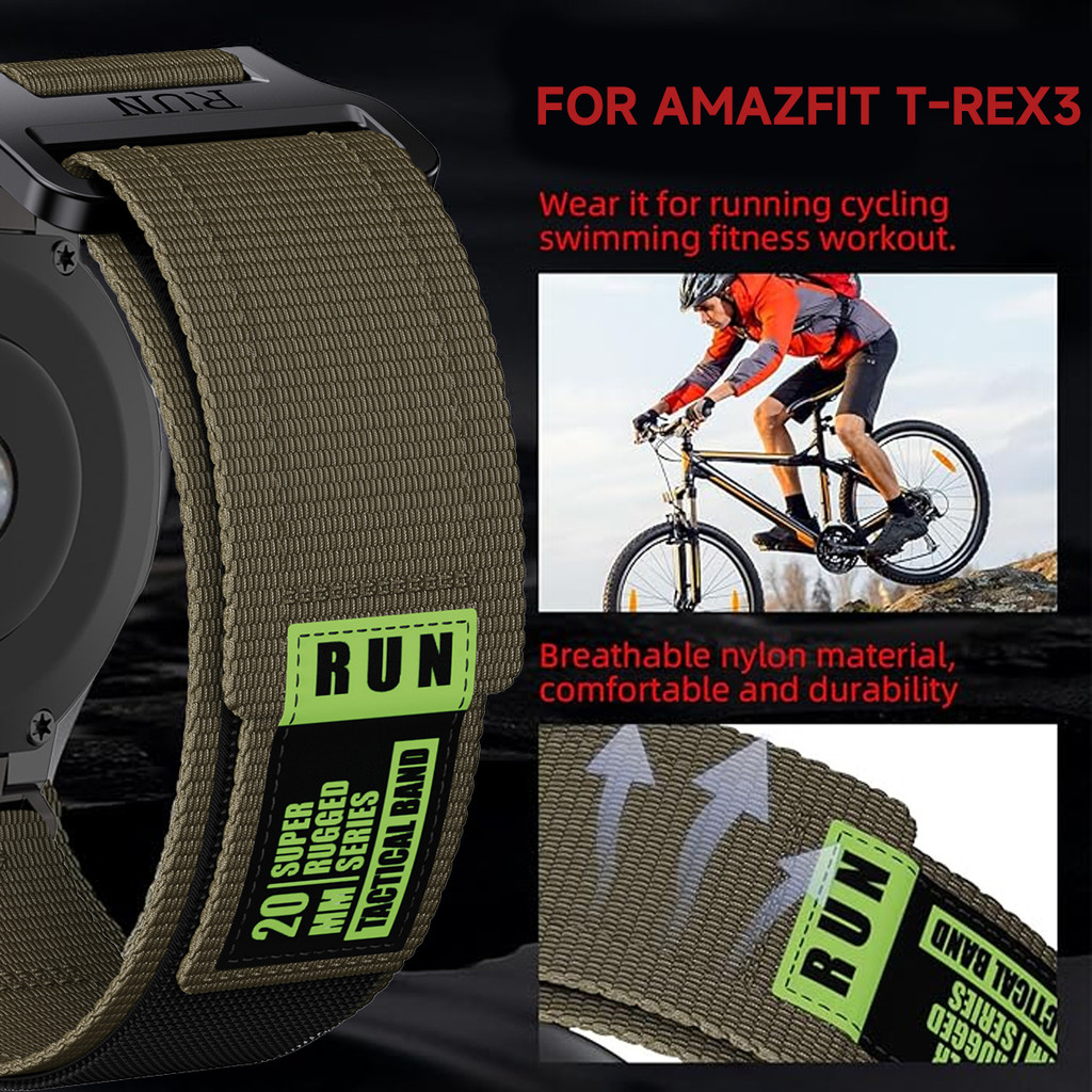 Nylon Strap For Amazfit T-rex 2 3 Ultra Watch Band For Huami Amazfit ...
