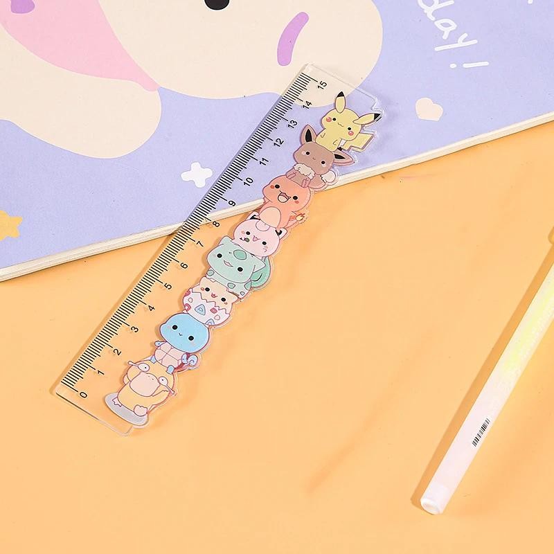 Pokemon Pikachu Cartoon Ruler for Student Children's Ruler Drawing ...
