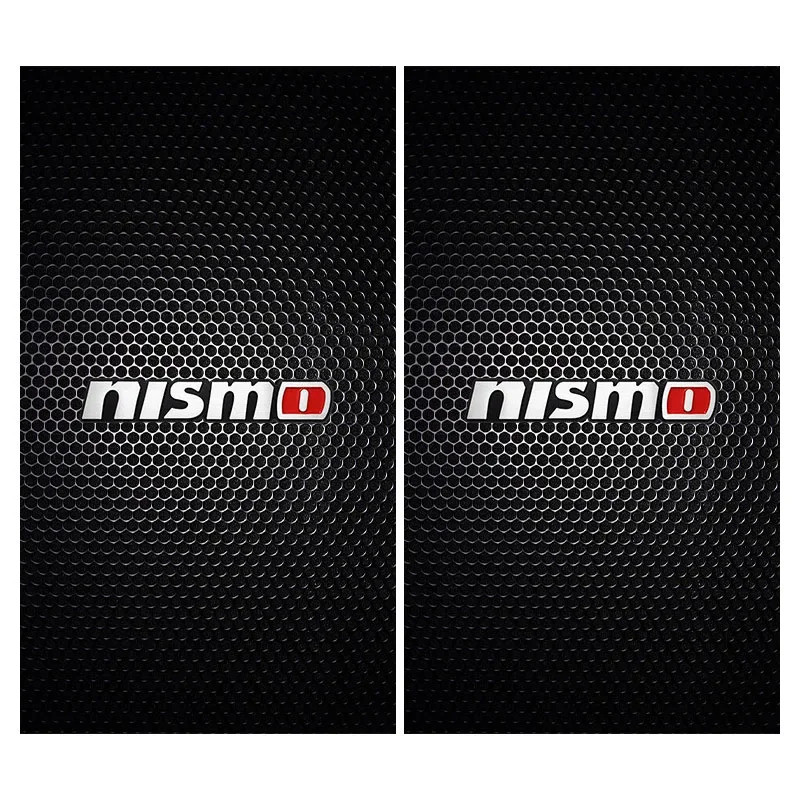 2PC Car Emblem Center Pillar Sticker Auto Door Decorative Stickers For ...