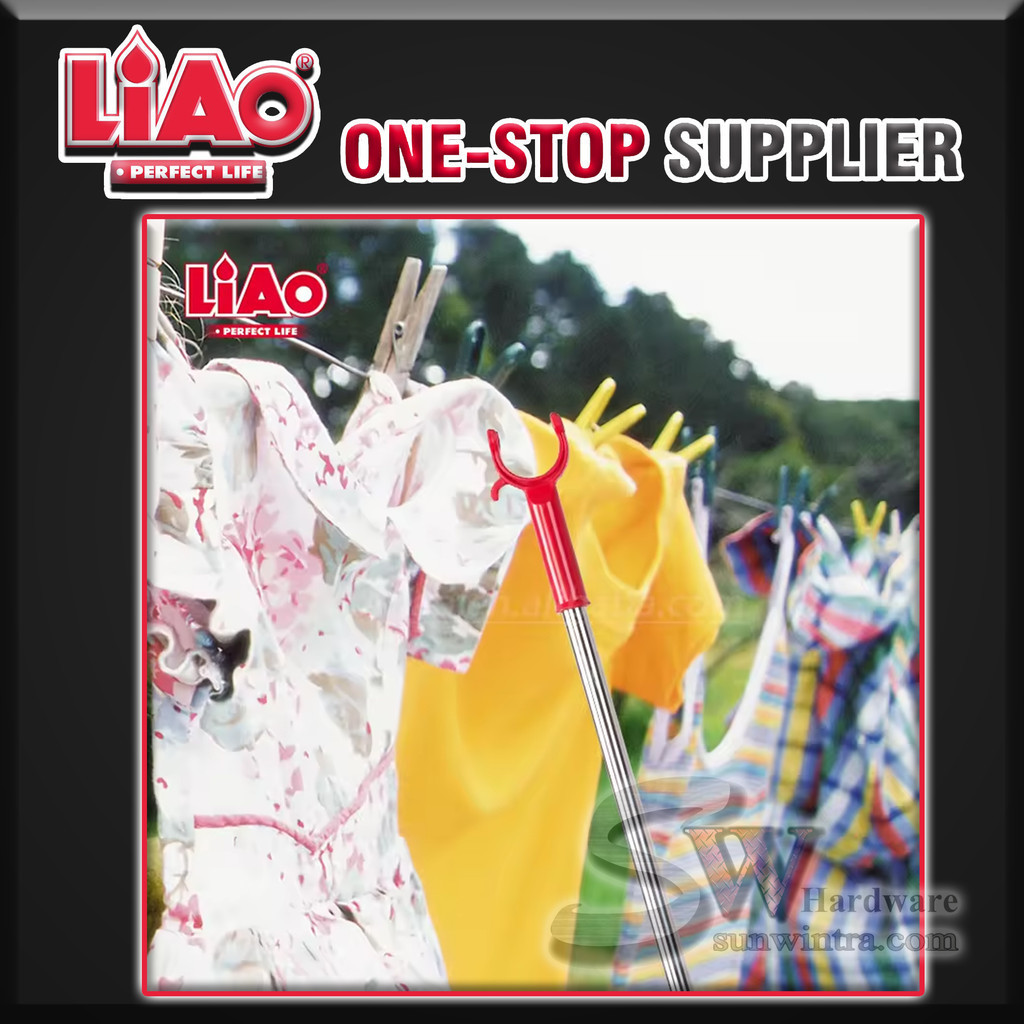 LiAo High Quality Retractable Clothes Fork with Stainless Steel Handle ...