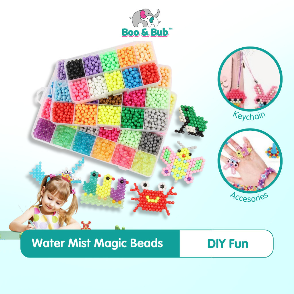 3D Water Mist Magic Beads Handmade DIY Children Puzzle | Handmade Magic ...