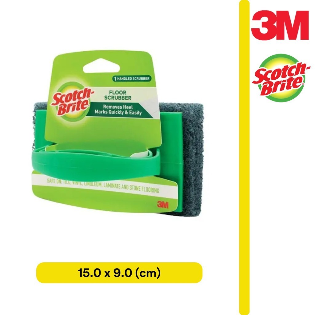 3M Scotch Brite Floor Scrub With Handle Floor Scrubber / Penyental ...