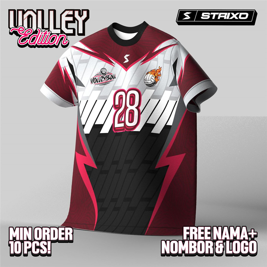 New Design volleyball Jersey Baju Bola Murah Jersey Unisex Custom Name ...
