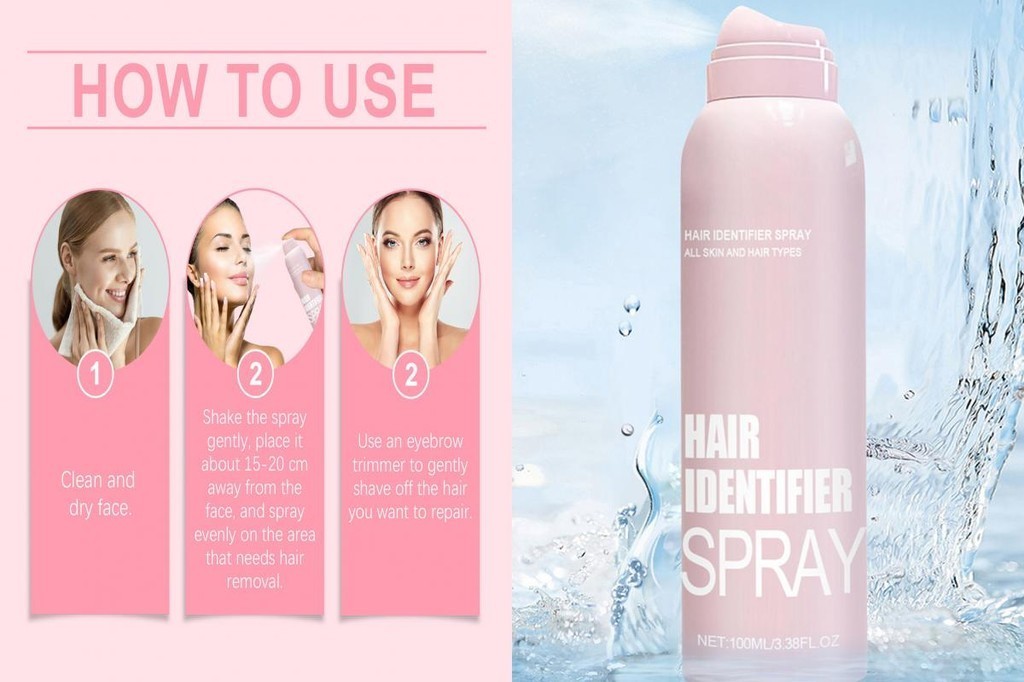 Hair Identifying Spray Facial Hair Identifier Spray for Dermaplaning ...