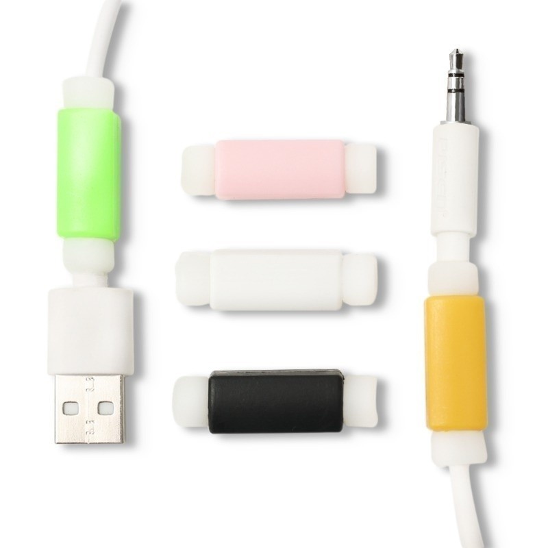 2PCS Candy Color Charging Cord Winder Protector - Anti-Break Cable ...