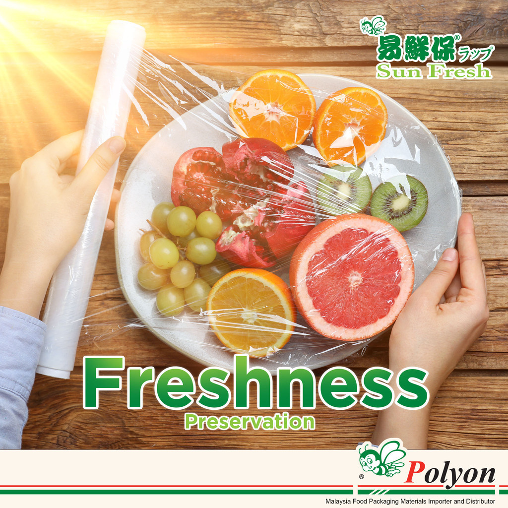 Food Wrap Film [ 30cm x 30meter ] Sun Fresh - Household PVC Food Wrap ...