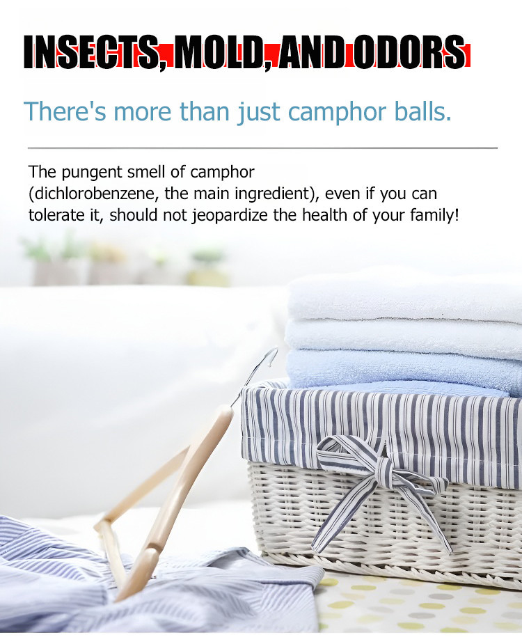 Camphor ball clothing wardrobe kitchen mildew proof insect moisture ...