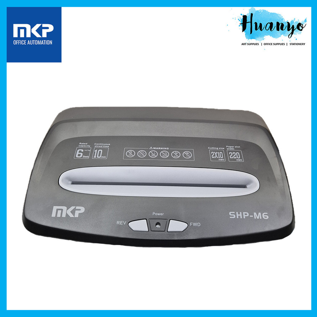 [HUANYO] MKP SHP-M6 Paper Shredder with Wastebasket (Cross Cut ...