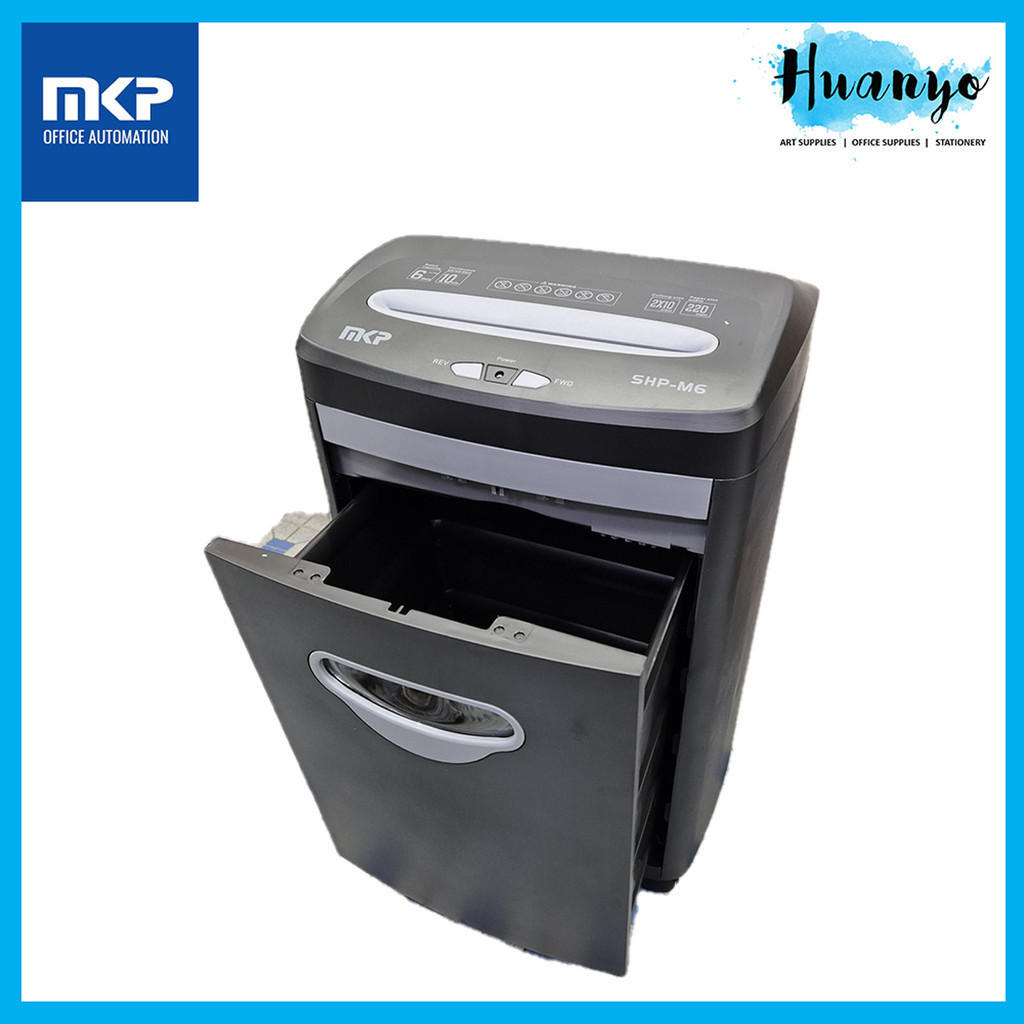 [HUANYO] MKP SHP-M6 Paper Shredder with Wastebasket (Cross Cut ...