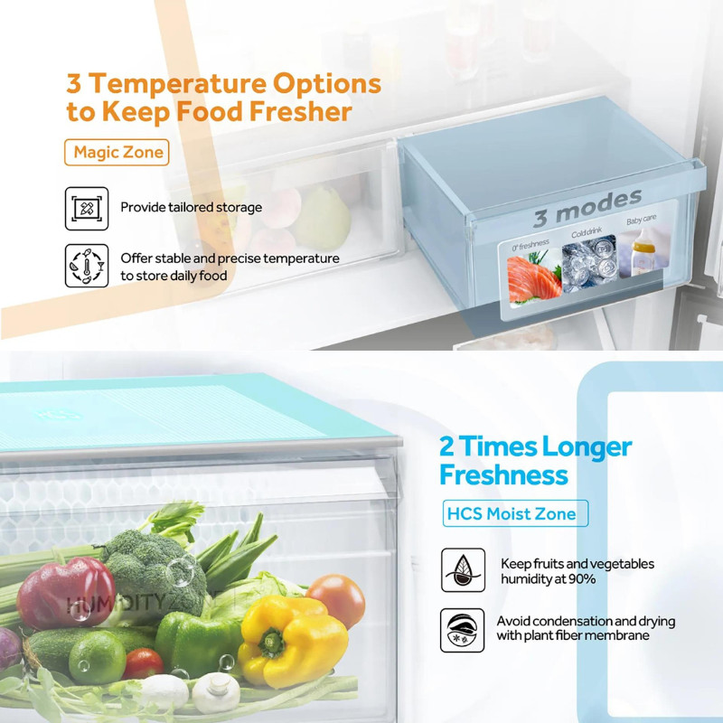 Haier HRF-IM585HGW Fridge Twin Inverter Humidity Control System HRF ...