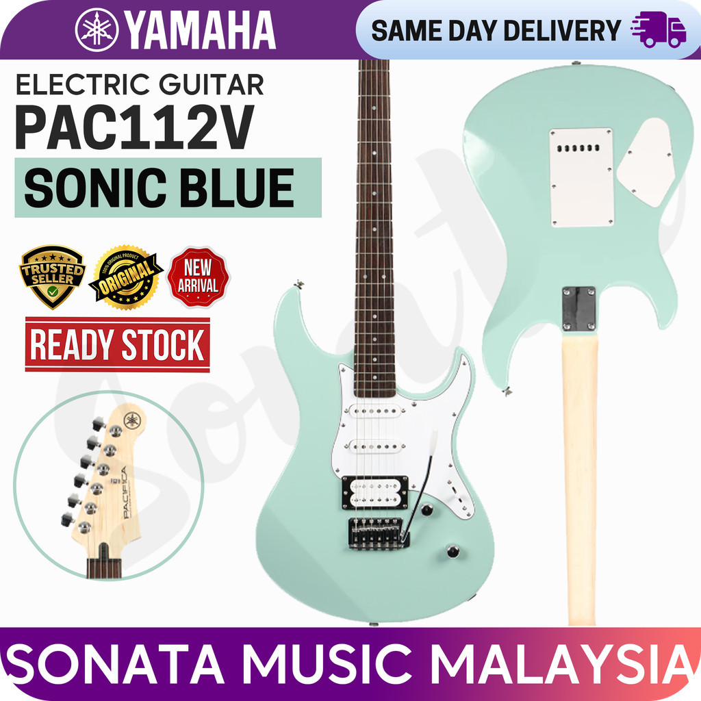 YAMAHA ELECTRIC GUITAR PAC 112 V SONIC BLUE 雅马哈 电吉他 声波 蓝色 款 GITAR ...