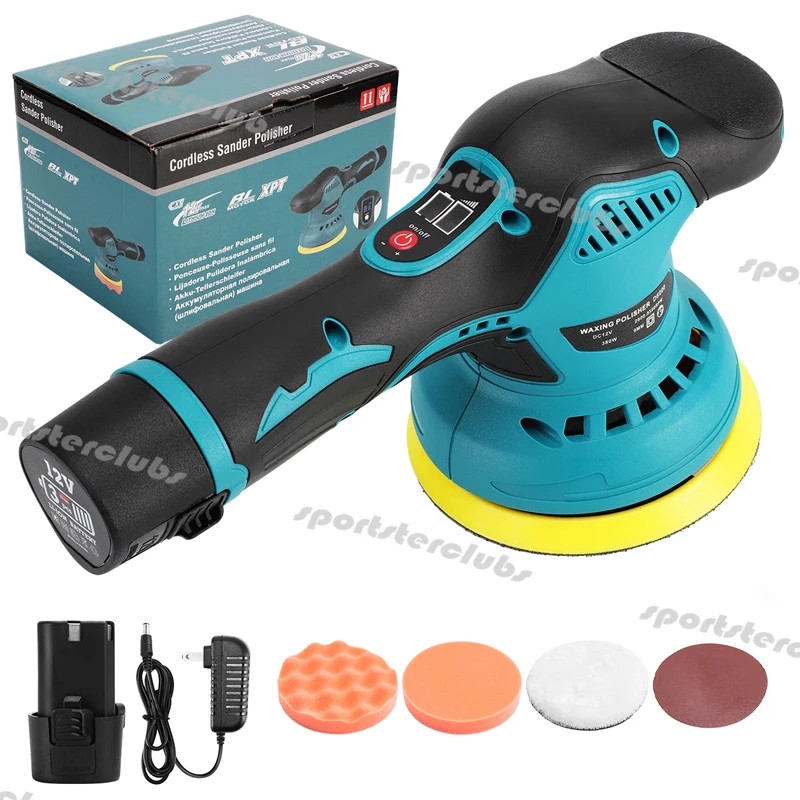 12V Lithium Battery Cordless Convenient Car Waxing Polishing Machine ...