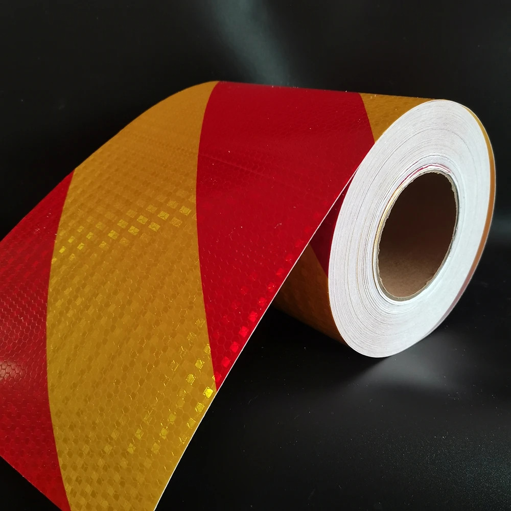 5/10/15/20cm*3m Reflective Tape Outdoor Waterproof Red-Yellow Strip ...