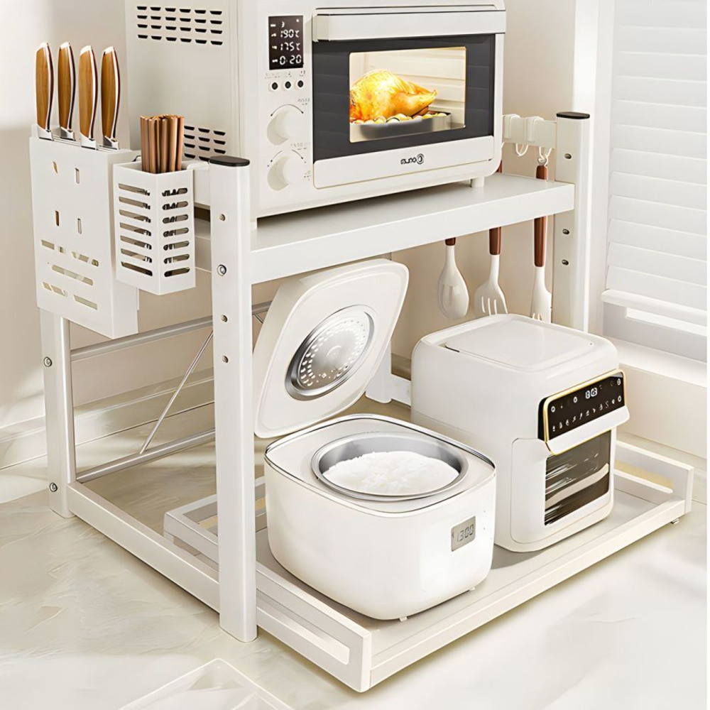 【Ready Stock】Kitchen Microwave Storage Rack Multi-functional Storage ...
