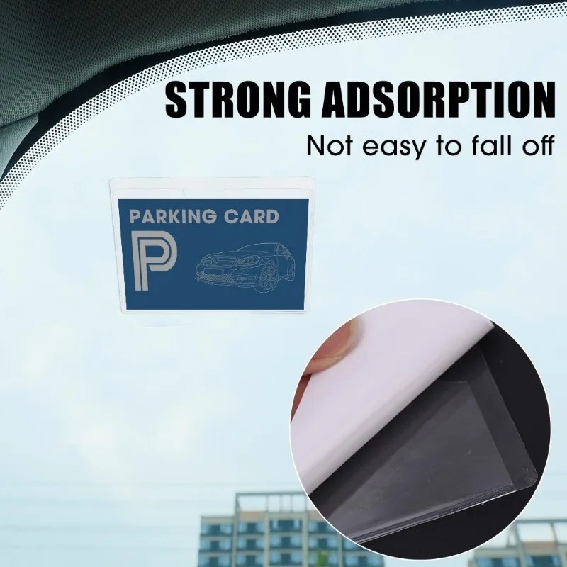 Car Windshield Card Protective Cover Self-Adhesive Waterproof Parking ...