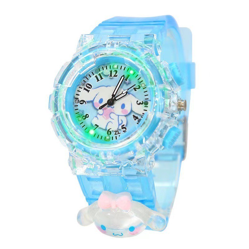 LED Sanrio Watch Cute Cartoon Hello Kitty Watch Kuromi Light Kids ...