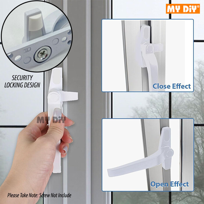 MYDIYHOMEDEPOT - 2 POSITION SCREW WINDOW HANDLE LEFT AND RIGHT ...