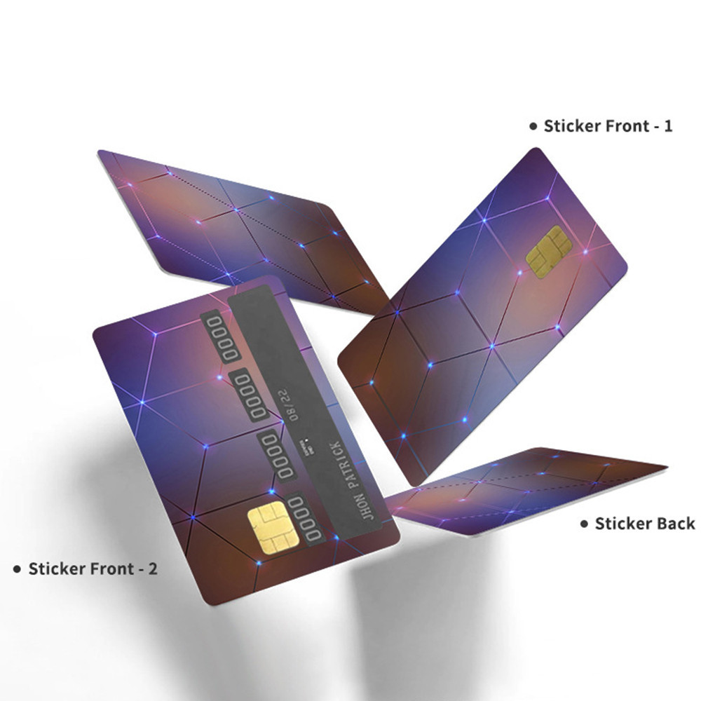 4Pcs/Set Creativity Credit Card Skin Stickers Personalized Bank Card ...