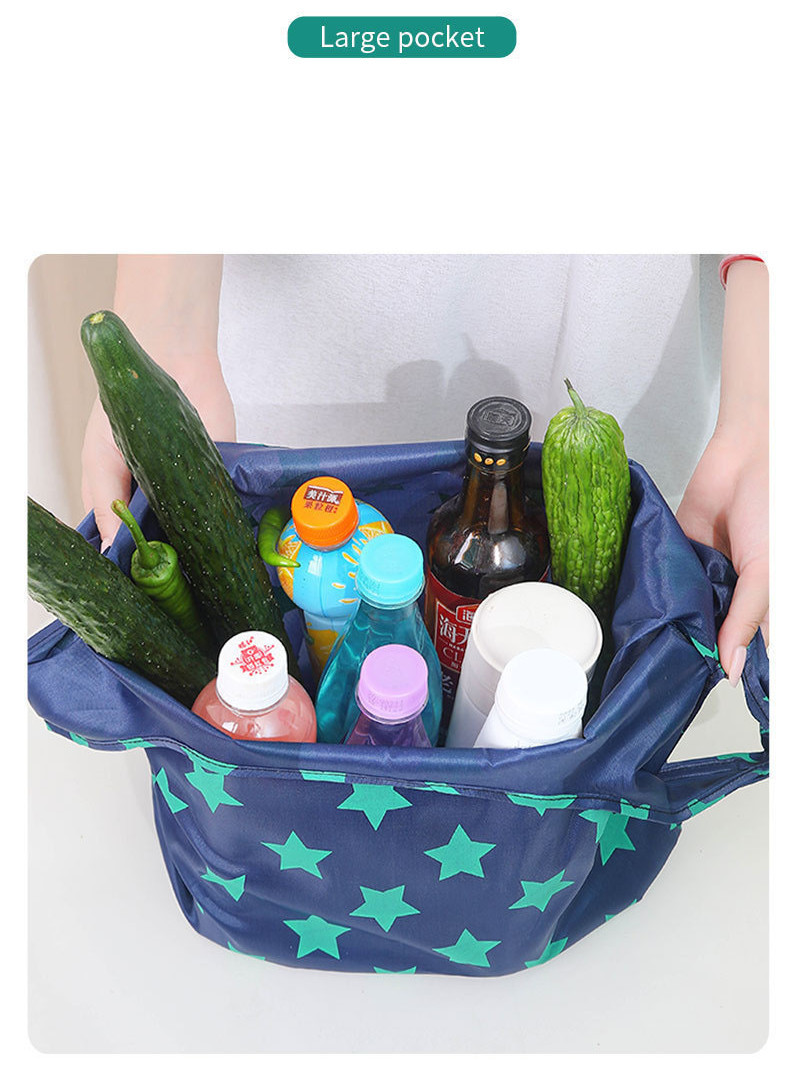 Foldable Recycle Bag Waterproof Storage Pouch Reusable Grocery Bag ...