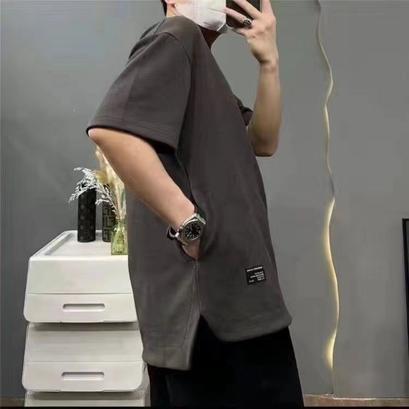 【M-8XL】Loose Oversized big size t shirt man Waffle Casual Cool Breathable Men's Short Sleeves ...