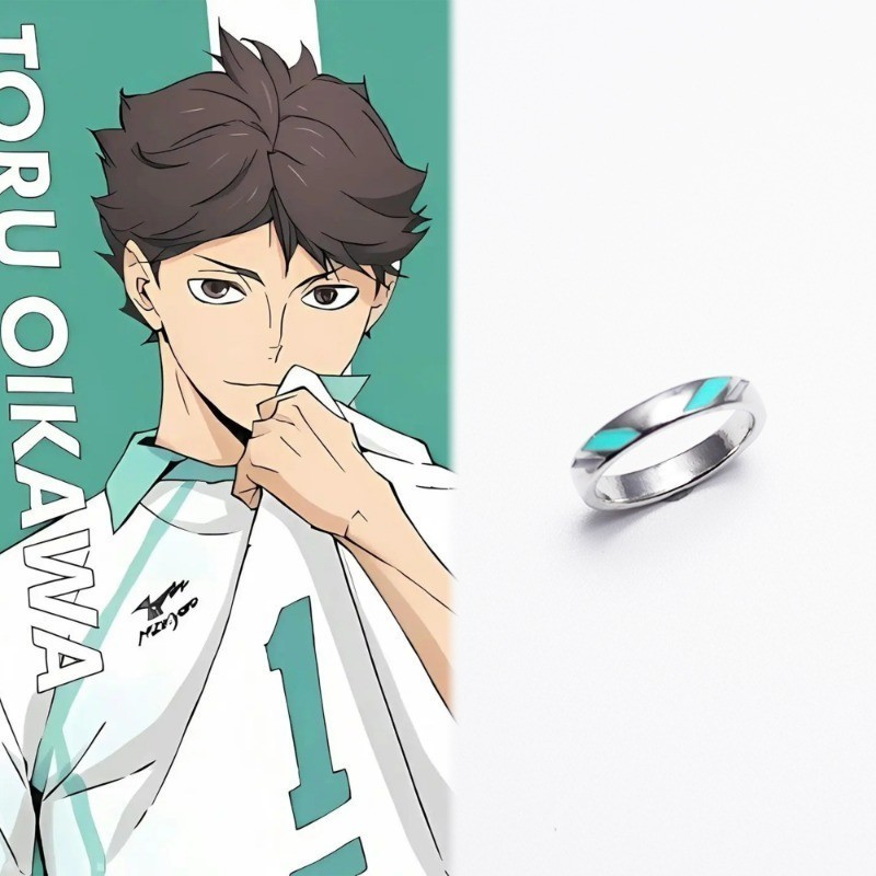 Anime Haikyuu!! Ring Shoyo Hinata Kozume Kenma Karasuno Nekoma High ...