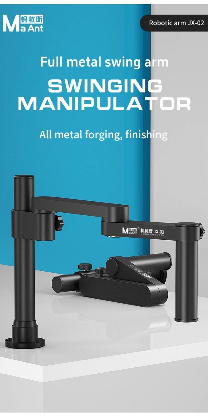 MaAnt JX-02 Robotic Arm 360° Rotating Microscope Bracket Arm for 99% ...