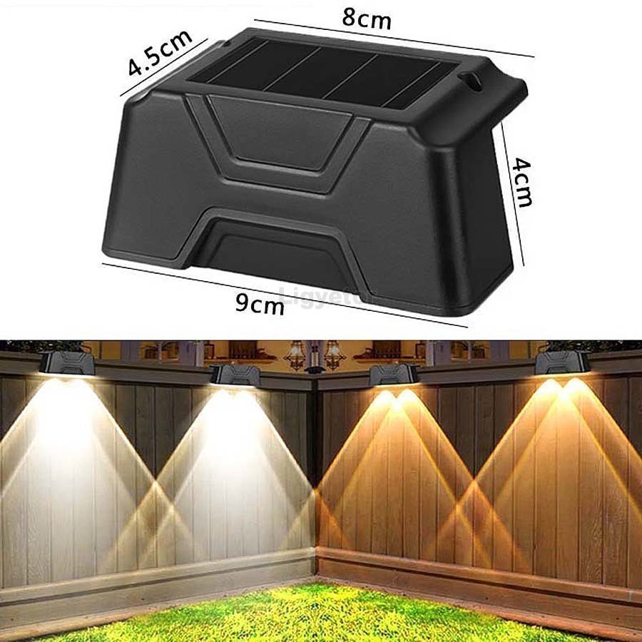 Ligyetor Waterproof Outdoor Solar Wall Lights Control Wall Lamp Garden ...