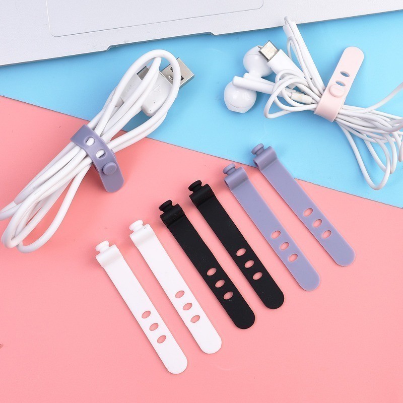 10Pcs Cable Tie Organizer - Desk Data Cable Management - Reusable ...