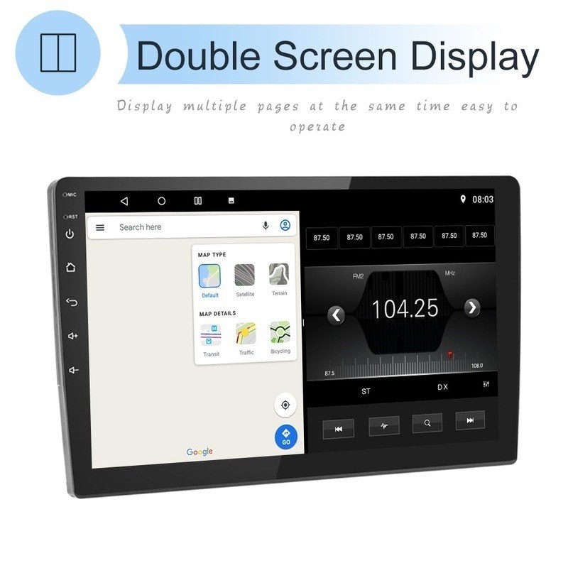 (8G RAM+128G ROM Qled Screen )9/10 inch Android 2Din Car Radio Stereo Multimedia Video Player ...