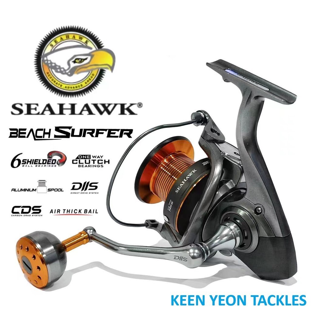 SEAHAWK BEACH SURFER FISHING REEL (SPINNING) | Shopee Malaysia