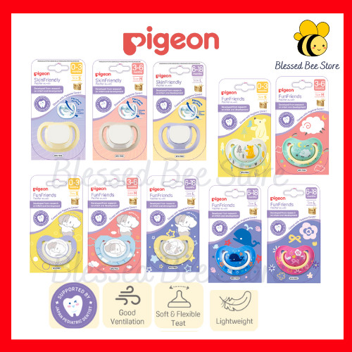 Pigeon SkinFriendly | FunFriends Pacifier ( S/ M/ L ) | Shopee Malaysia