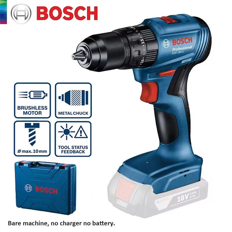 Bosch Professional GSB185 LI Cordless Impact Drill 18V Lithium Battery ...