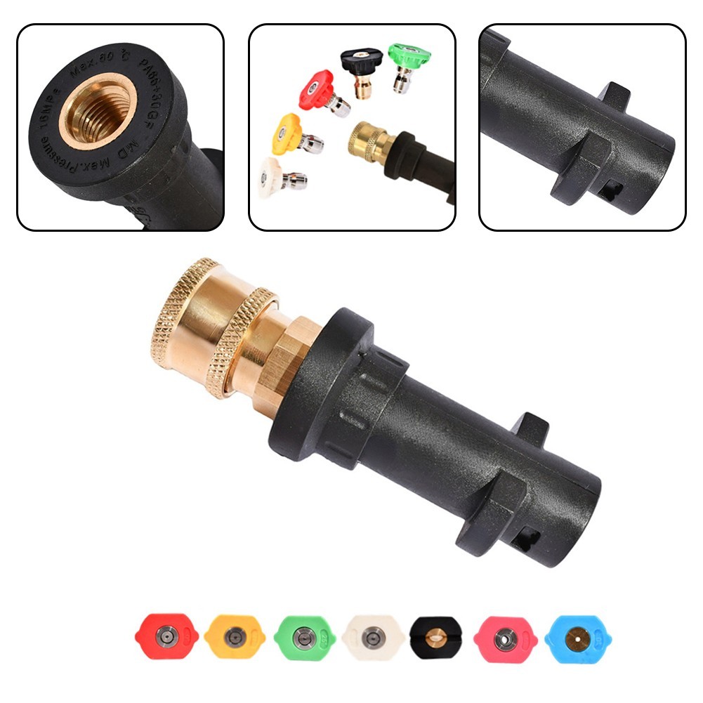 Pressure Washer sprayer 1/4'' Quick Connect Fitting Spray Nozzle Tips ...