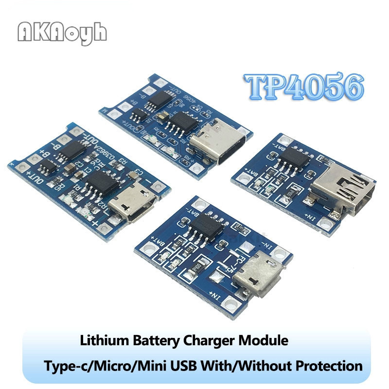 in stock Type-c/Micro/Mini USB 5V 1A 18650 TP4056 Lithium Battery Charger Module Charging Board ...