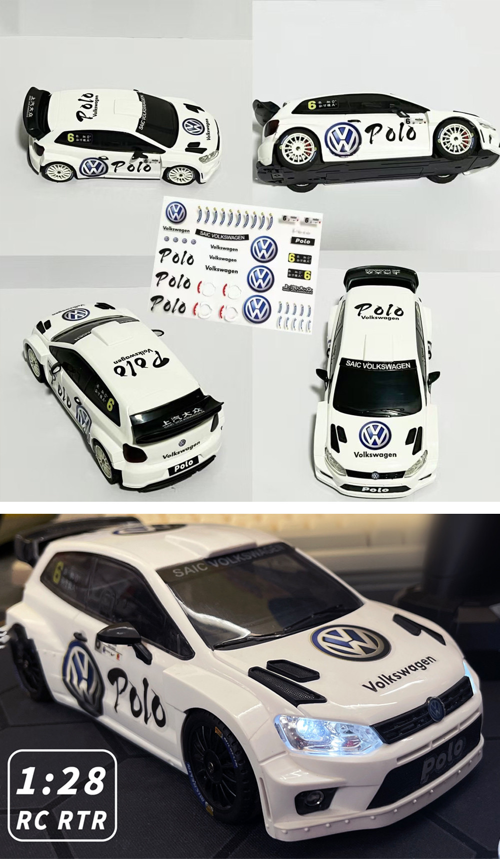 LDR/C 1/28 RTR 4WD RC Drift Car Servo Steering Full Proportional ...