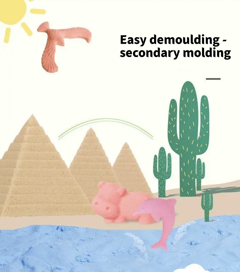 1 kg 39Pcs Sand Sets Dynamic Eco Sand Castle Play Set Slime Tools Play ...