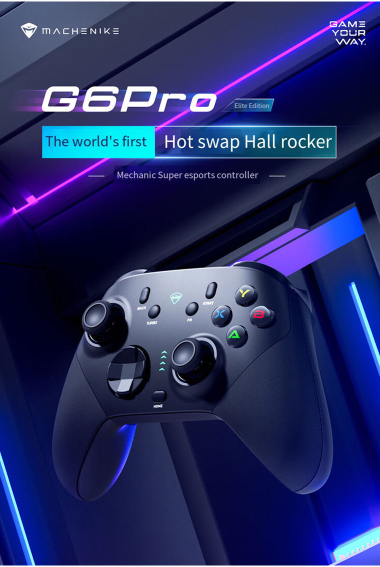 Original Machenike G6 Pro Wireless Bluetooth Game Controller Switch Pro Controller Wired ...