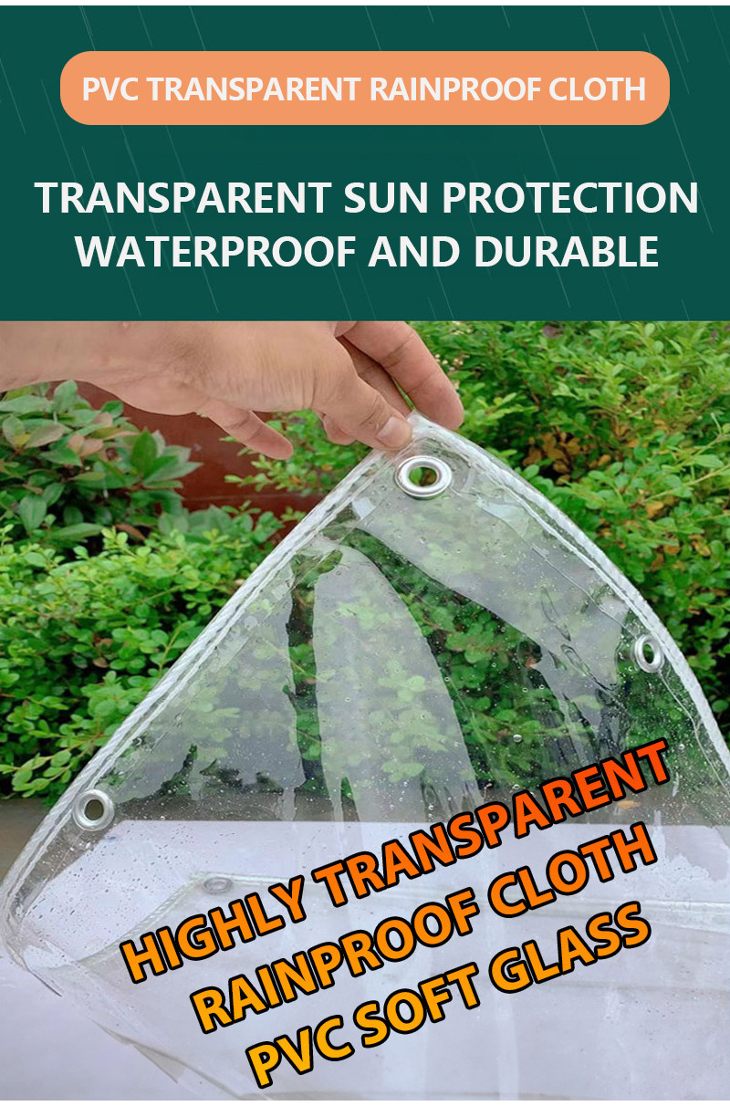 Transparent Rainproof Shading Cloth Rain Curtain Waterproof Tarpaulin ...