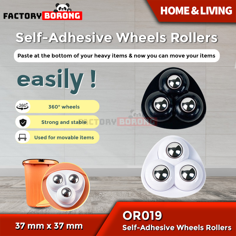 FB OR019 Wheels Rollers Self-adhesive Three Beads Universal Wheel ...