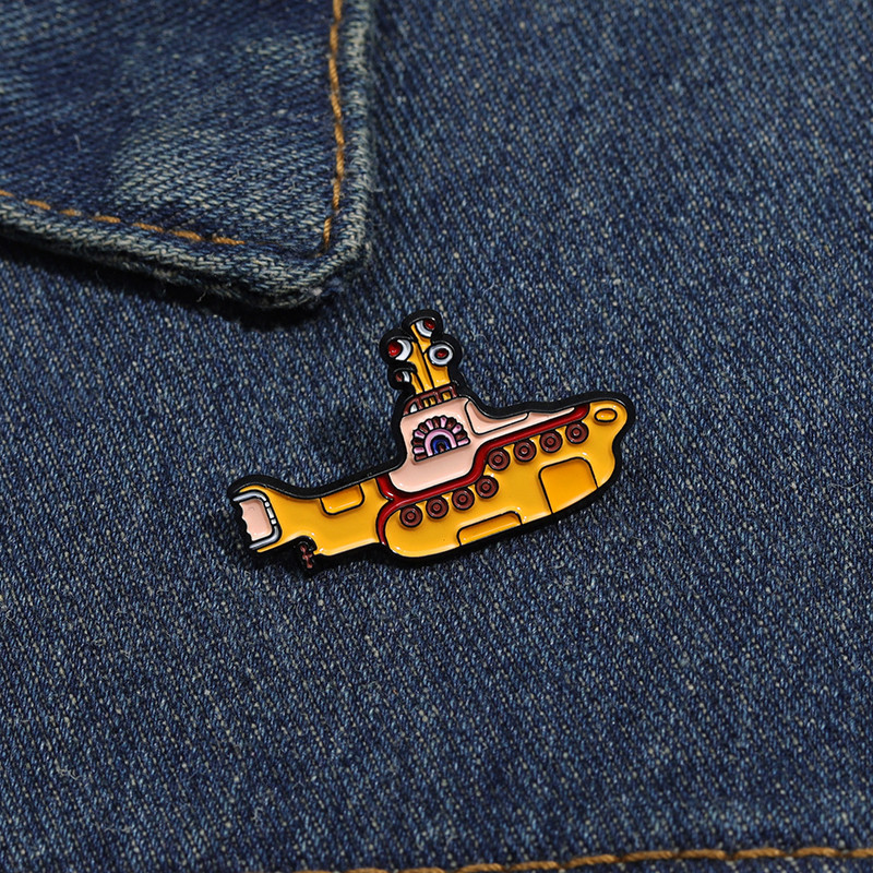 ''Beatles Rock Band Yellow Submarine'' Enamel Brooch Fashion Clothing ...