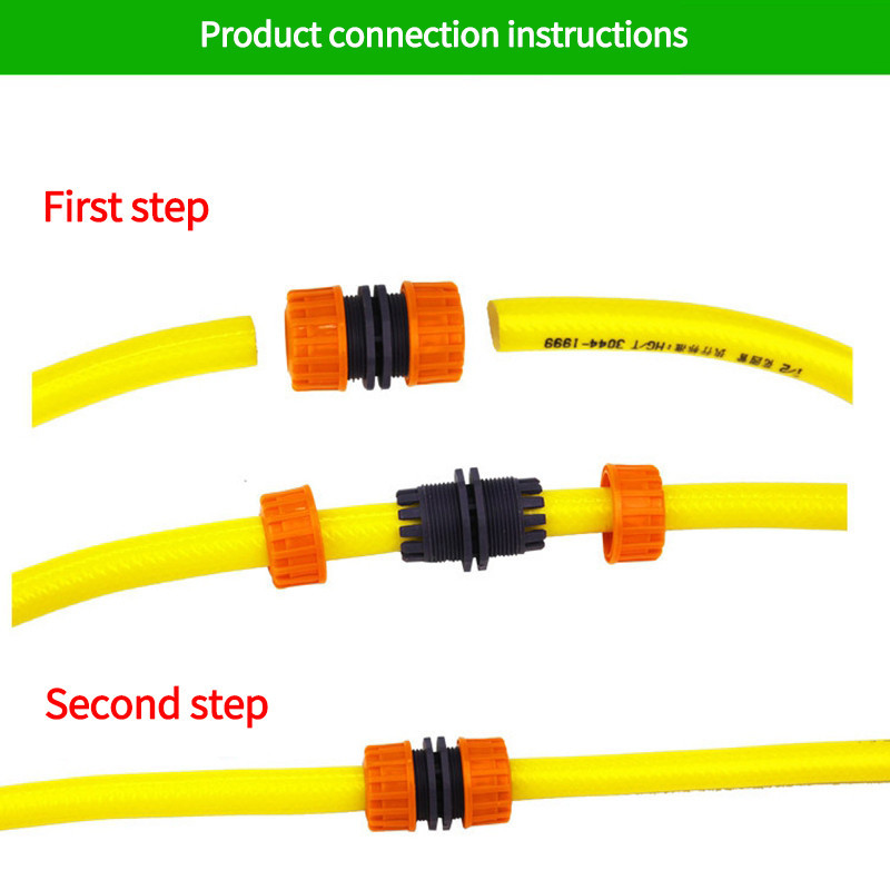 Garden Hose Quick Connector 1/2 3/4 1" Pipe Coupler Stop Water ...