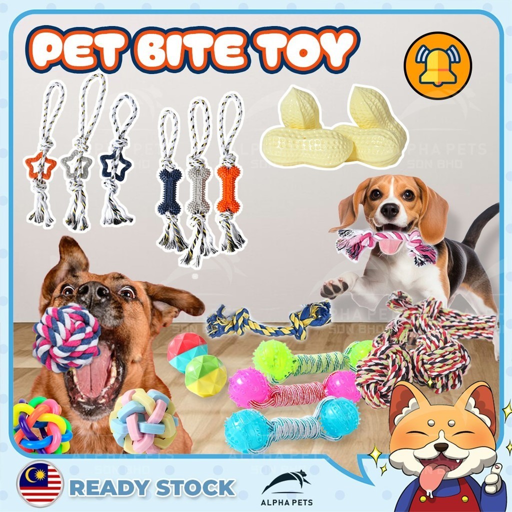 ALPHAPETS 33cm Dog Bite Pet Durable Chewing Bite Rope Star Peanut ...