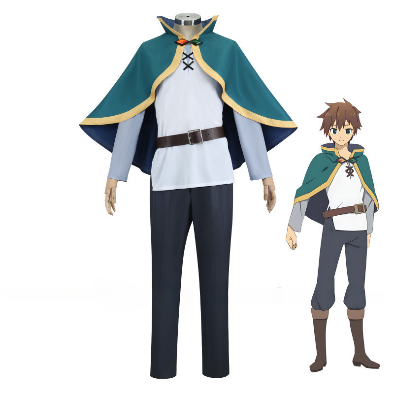 Kazuma Satou Cosplay Costume Wig Anime Kono Subarashii Sekai ni ...