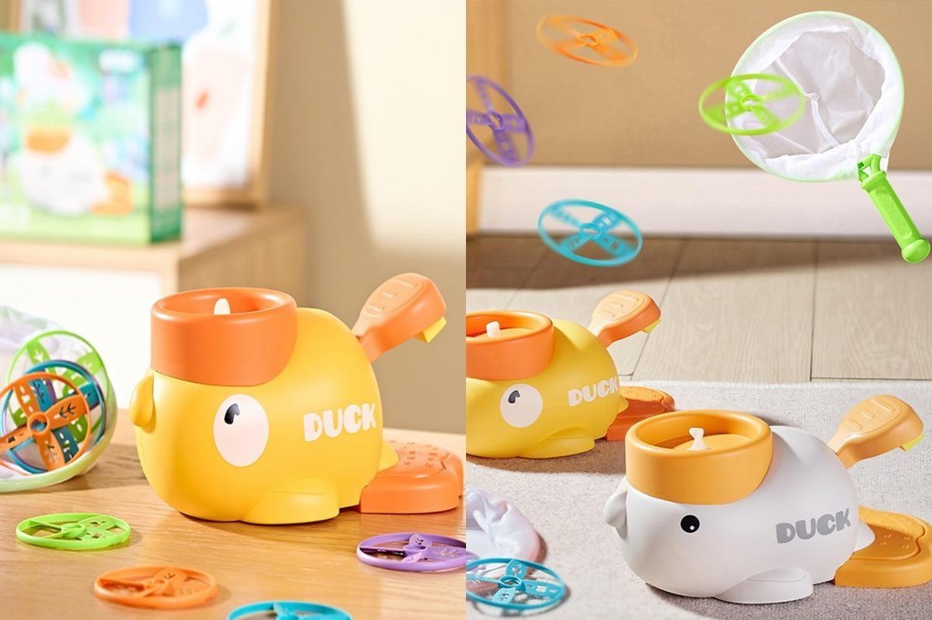 [Ready stock] Outdoor Duck Flying Disc Launcher Toy Hand-eye ...