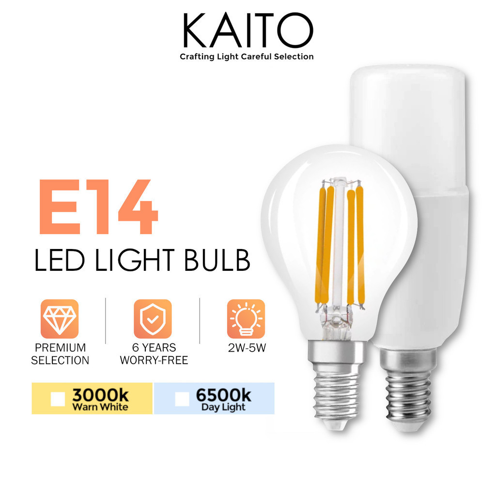 KAITO Lampu Led Bulb E14 Lampu Led Siling Mentol E14 LED Light Bulb ...