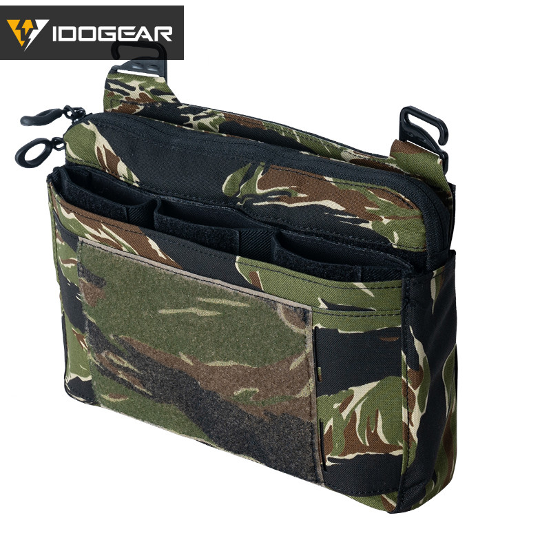 IDOGEAR Tactical DOPE Pouch Set VTS Kangaroo Pocket with Front Flap Bag ...